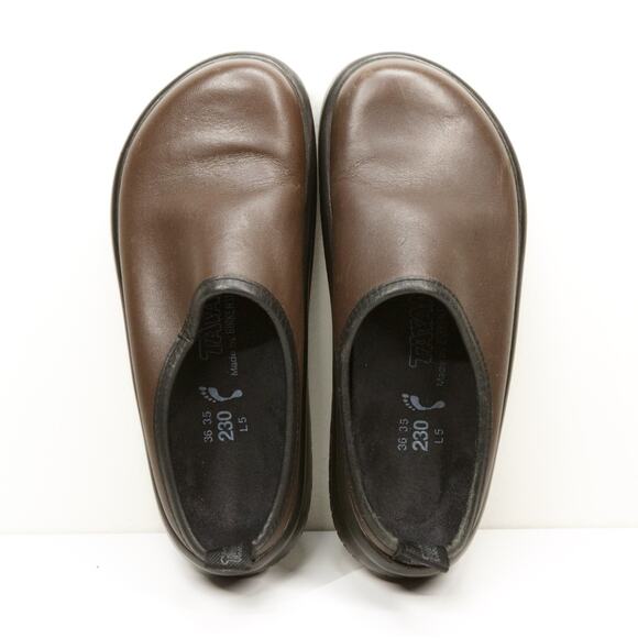 Birkenstock | Shoes | Tatami Birkenstock Leather Clogs Mules Brown Made ...